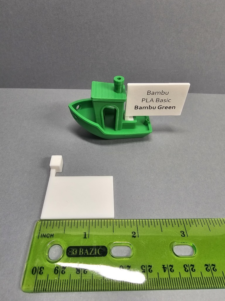 🏷️ Bandera Benchy Label (1x1,5in)・Archivo STL Gratis para Impresión 3D ...