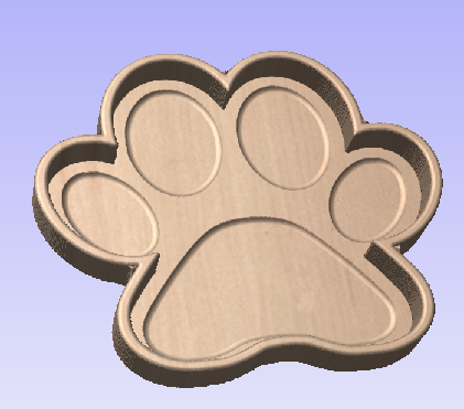 Free 3D file dog-cat paw /wooden bowl -cnc 🐾 ・Model to download and 3D ...