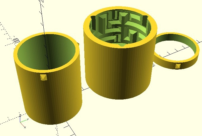 📦 Maze Cylinder Box Visible or Hidden・Free 3D File for ・Cults