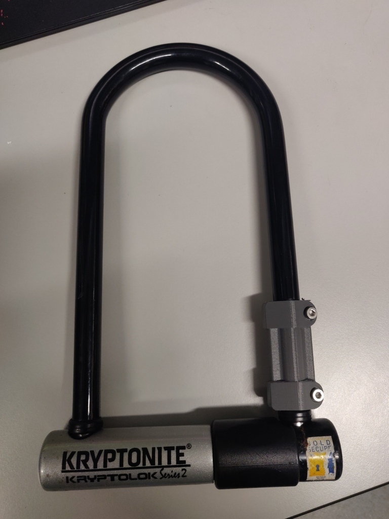 Free 3D file Kryptonite DLock ABUS Ezy Shackle Clamp Adapter 🗜️ ・3D ...