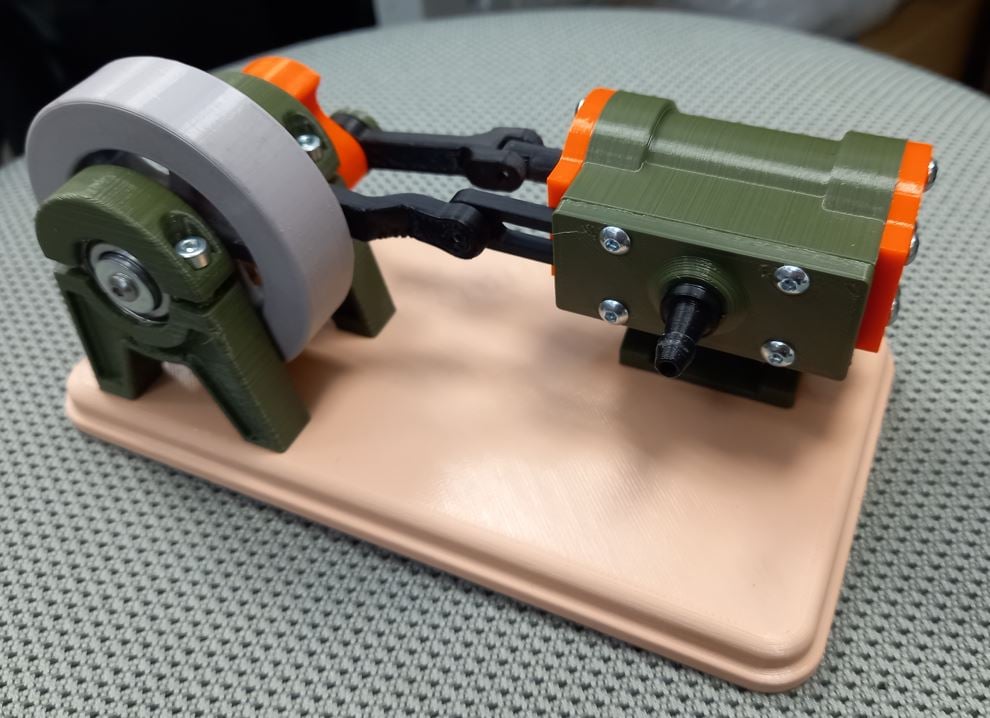 💭 Sliding Valve Air Engine・3D Print・Cults