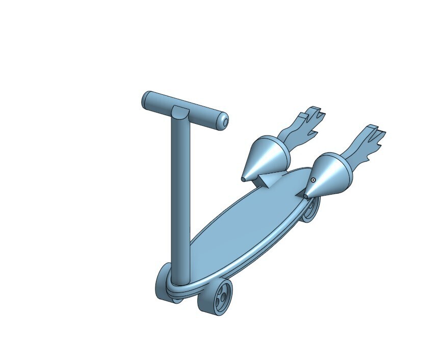 Free 3D file rocket scooter 🚀 ・3D print object to download・Cults
