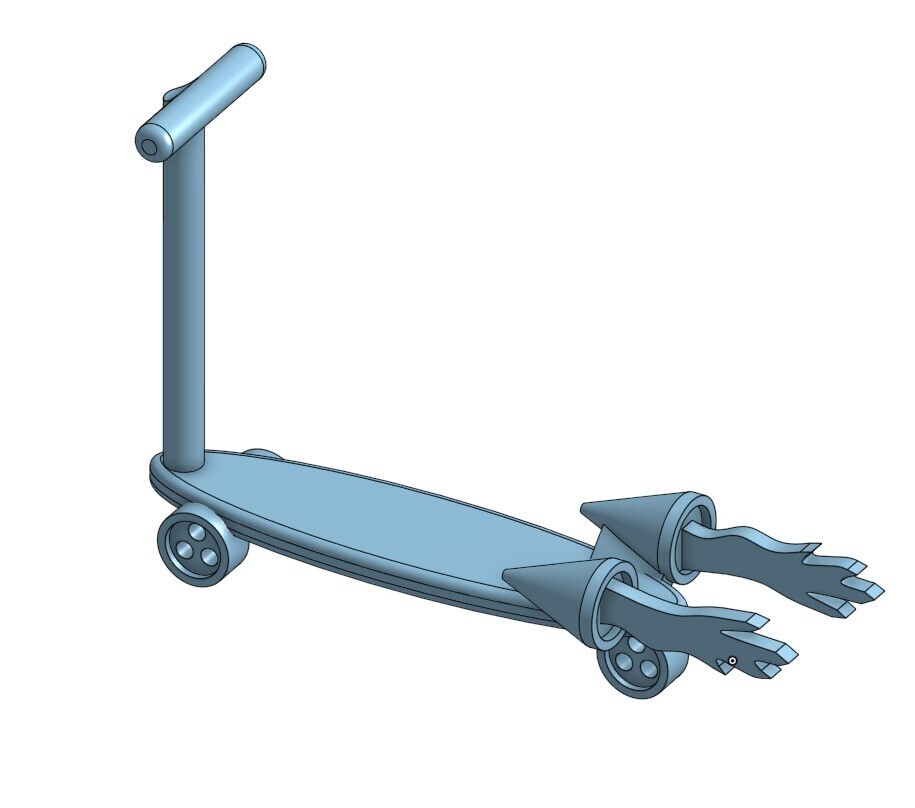 Free 3D file rocket scooter 🚀 ・3D print object to download・Cults