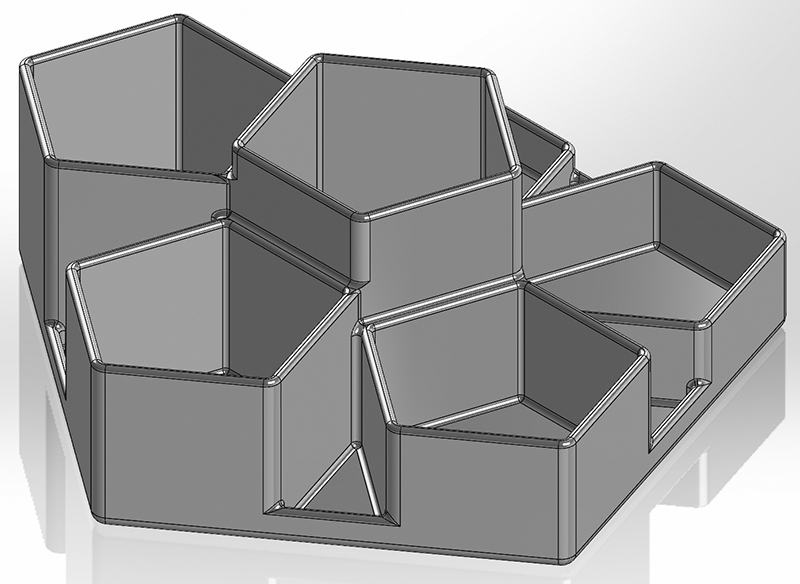 Free 3D file Desk organizer made of pentagonal prisms 👽 ・3D printer ...