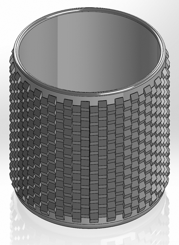 Free 3D file Round pen cup with flattened triangular prisms 🖊️ ・3D ...