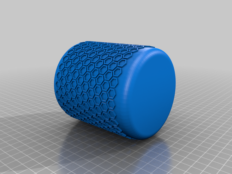 Free 3D file Round pen cup with flattened hexagons 🖊️ ・3D print object ...