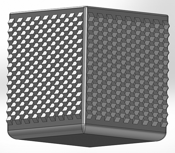 Free 3D file Square pen cup with triangular prisms 🟪 ・3D printer model ...