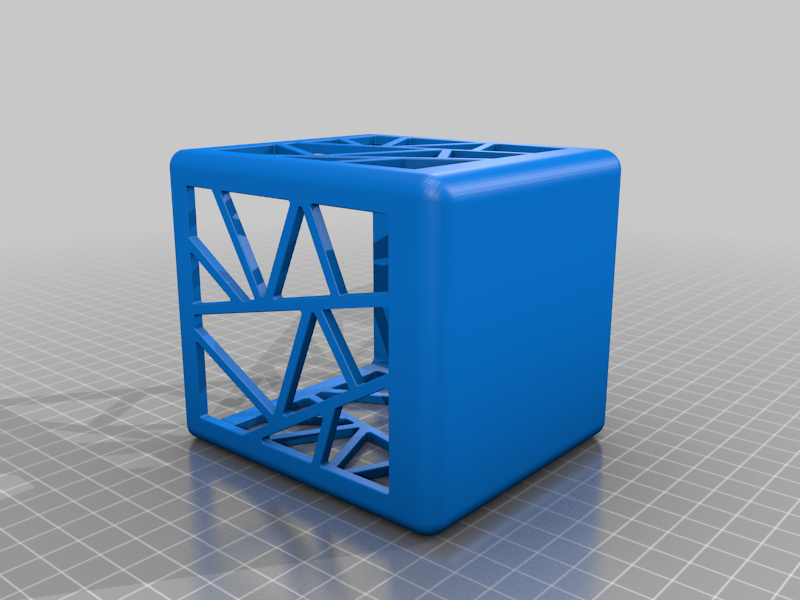 Archivo 3D gratuito A square pencil cup with rectilinear patterns 🟪 ...