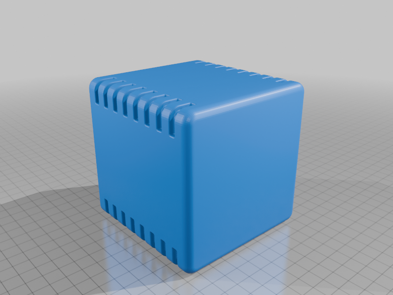 Free 3D file Square pen cup with horizontal slits on the side edges 🟪 ...