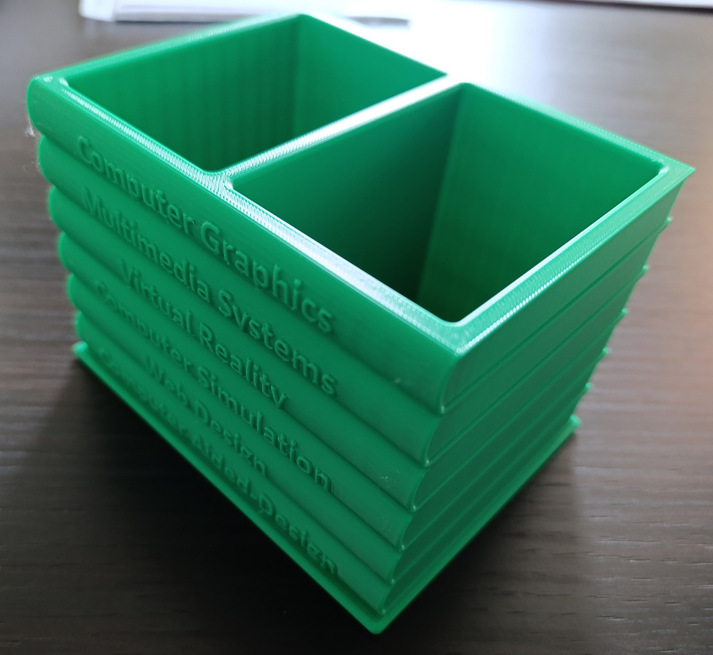 Free 3D file Pencil case in the shape of 6 books ️ ・3D printing model ...