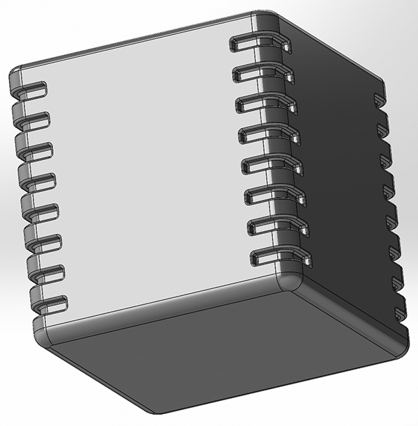 Free 3D file Square pen cup with horizontal slits on the side edges 🟪 ...