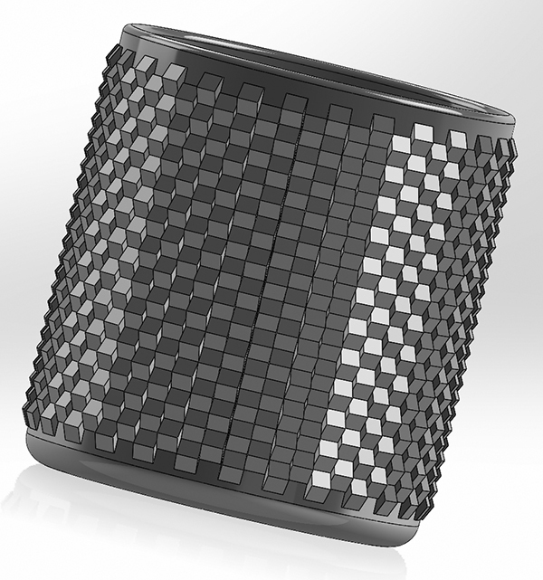 Free 3D file Round pen cup with flattened triangular prisms 🖊️ ・3D ...