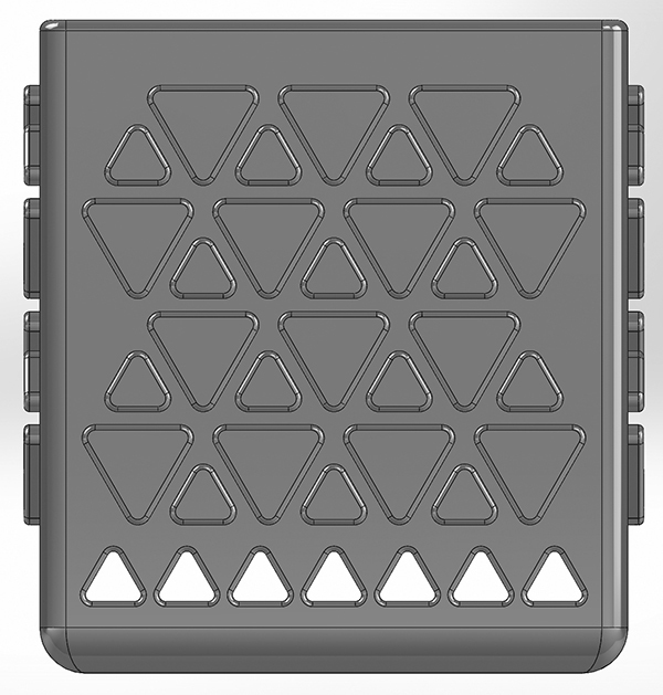 Free 3D file A square pencil cup with ridges and slits in the shape of ...