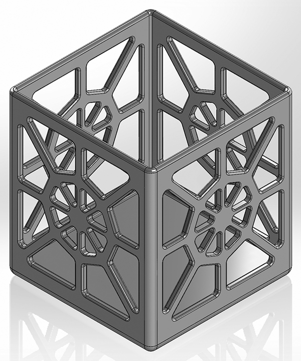 Free 3D file A square pencil case with an octagonal pattern 🟪 ・3D print ...