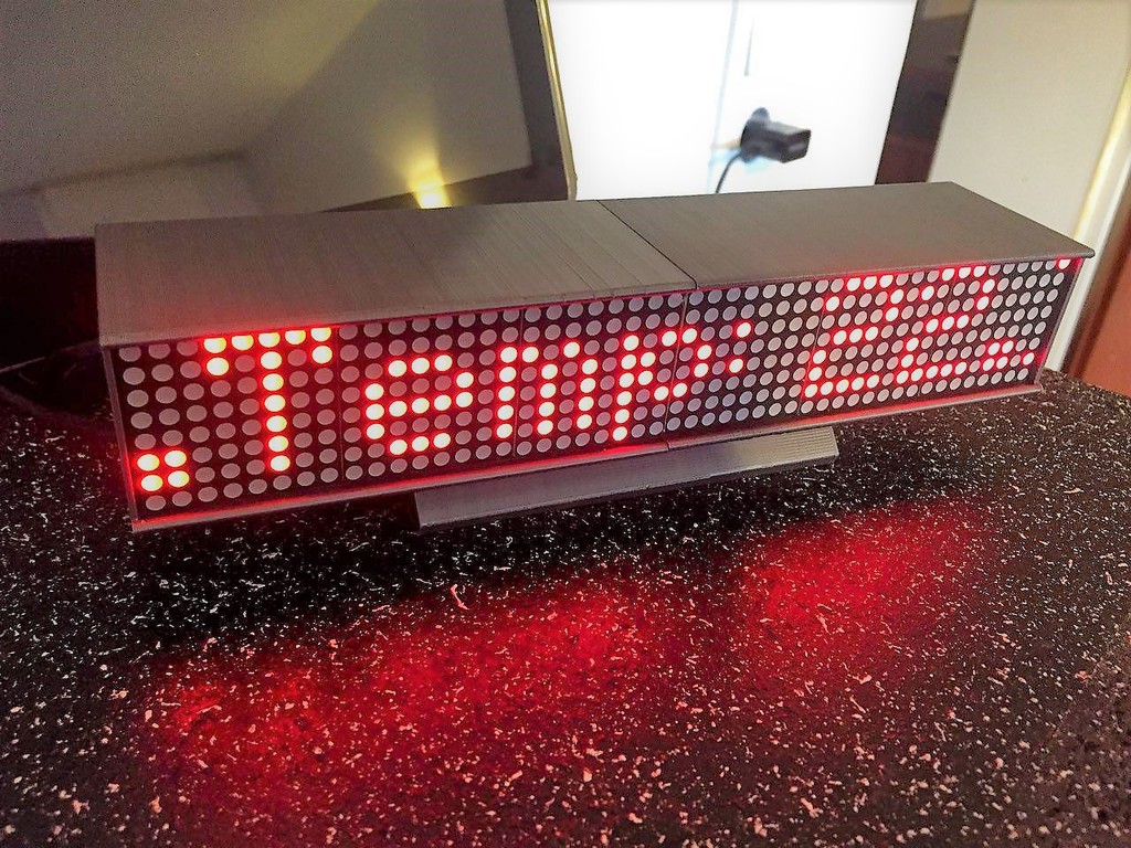 3D printing LED Matrix Bar Weather Station V1・Cults