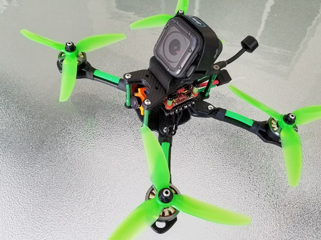 3D printable AstroX Switch GoPro Session Mount (30deg, wedge-style)・Cults