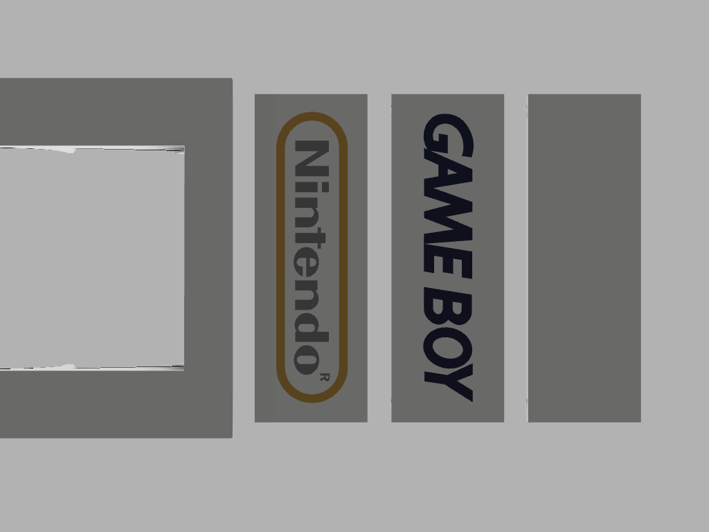 🎲 Stand Gameboy DMG zerosupp leggero con scritta inversa a sostituibile ...