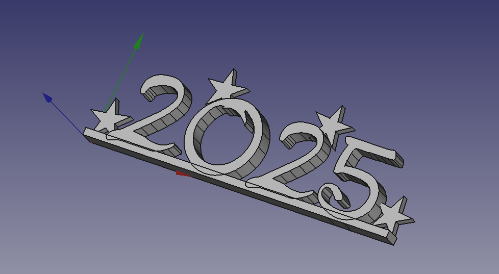Бесплатный 3D файл Happy New Year 2025 🆕 ・3D-печатный объект для ...