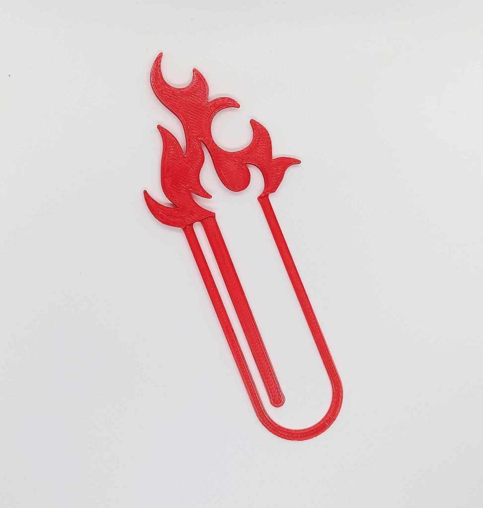 Free 3D file Fire 1 Bookmark 🔥 ・3D printable model to download・Cults