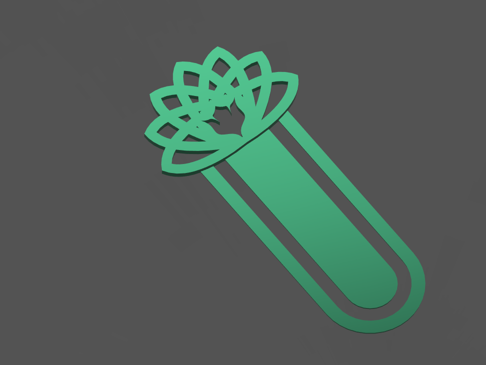 Free 3D file Lotus Bookmark 🪷 ・3D printing idea to download・Cults