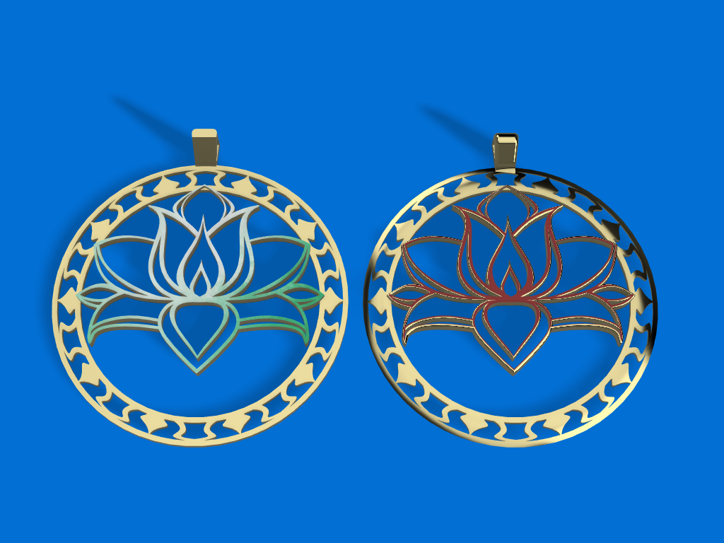 Free 3D file Lotus 3 Pendant 🪷 ・3D printing template to download・Cults