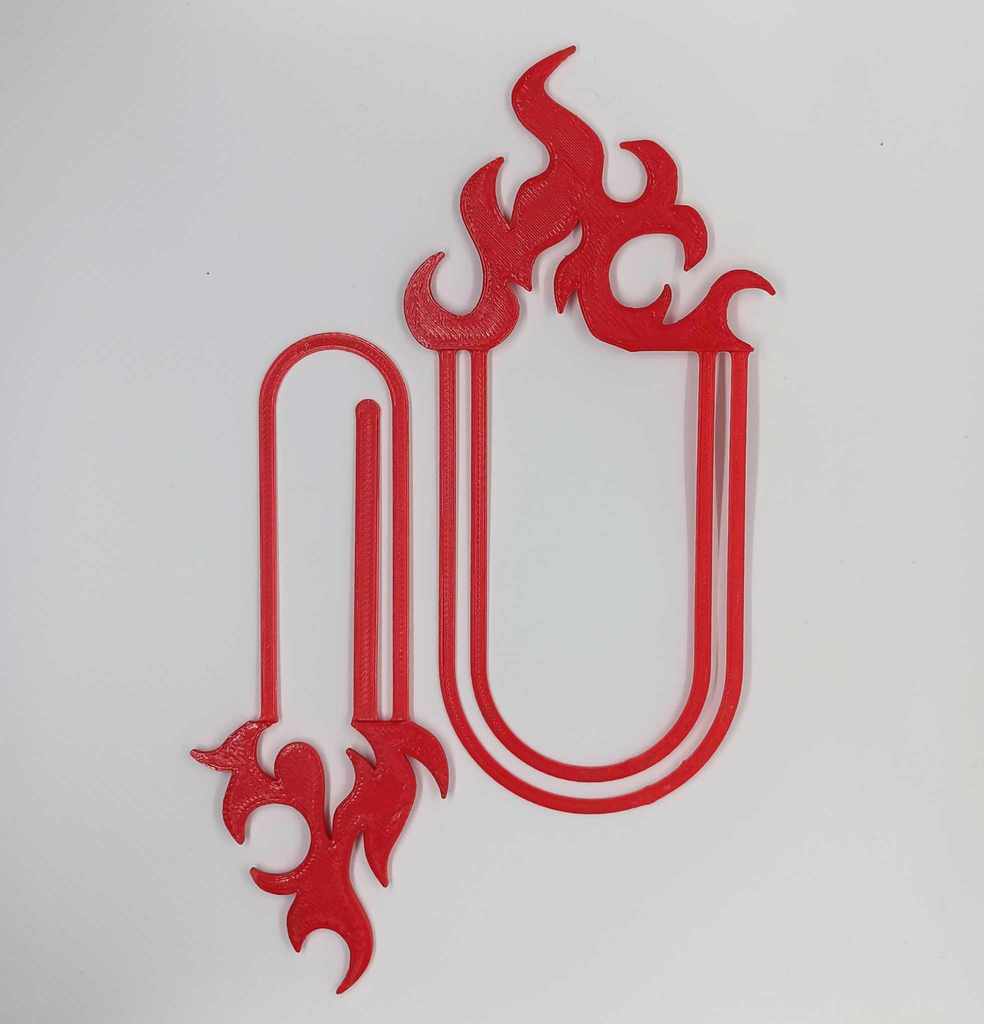 🔥 Fire 4 Bookmark・Free 3D File for ・Cults