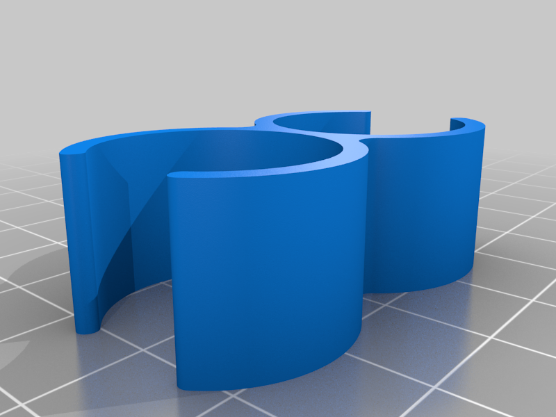 🗜️ Double Clamp Ø20mm PVC Pipe Connector・Free STL File for 3D printing ...