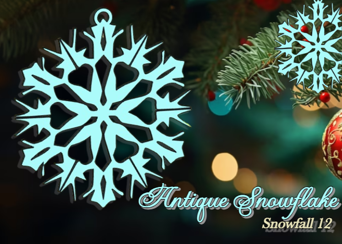 Free 3D file Antique Snowflake Ornament - Snowfall 12 ️ ・3D printer ...