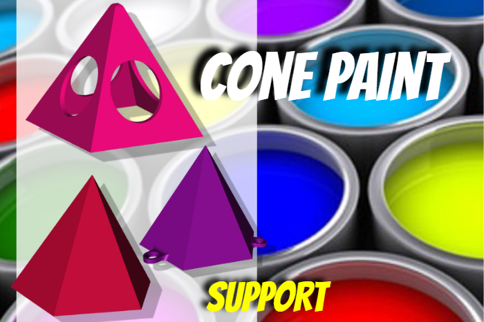 Free 3D file Cone Paint Support // Support peinture 🎨 ・3D printer ...