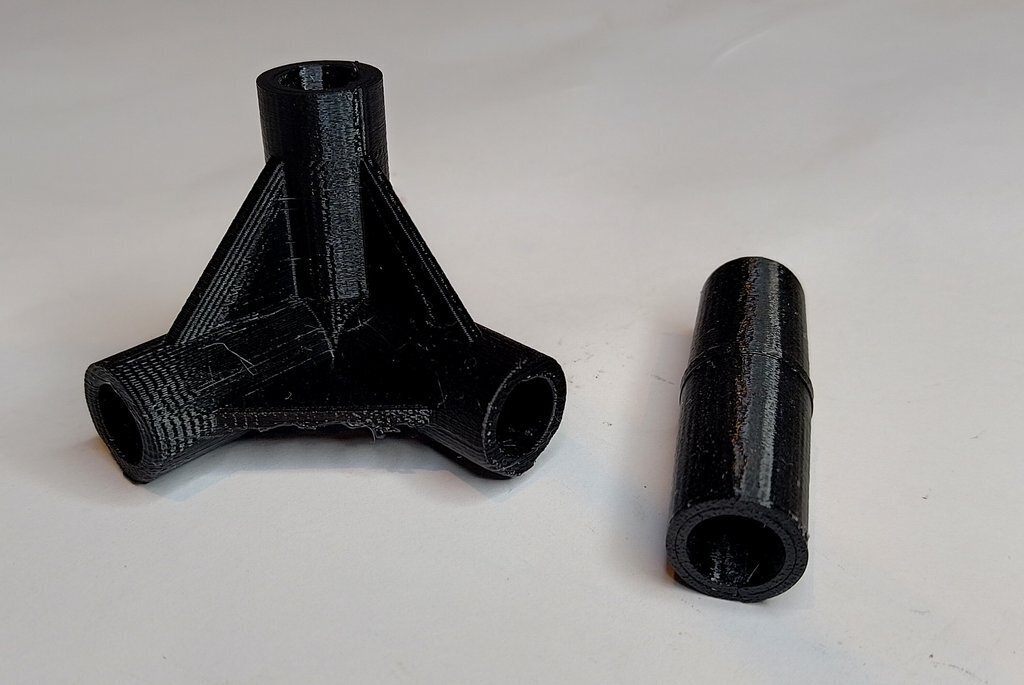 🧹 10mm Straight And Corner Dowel Connectors・Free 3D File for ・Cults