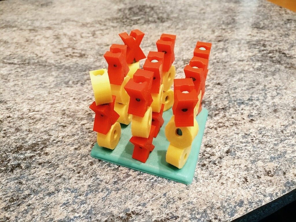 Free 3D file Tic-Tac-Toe 3D - 3 en raya 3D 🎲 ・3D print model to ...