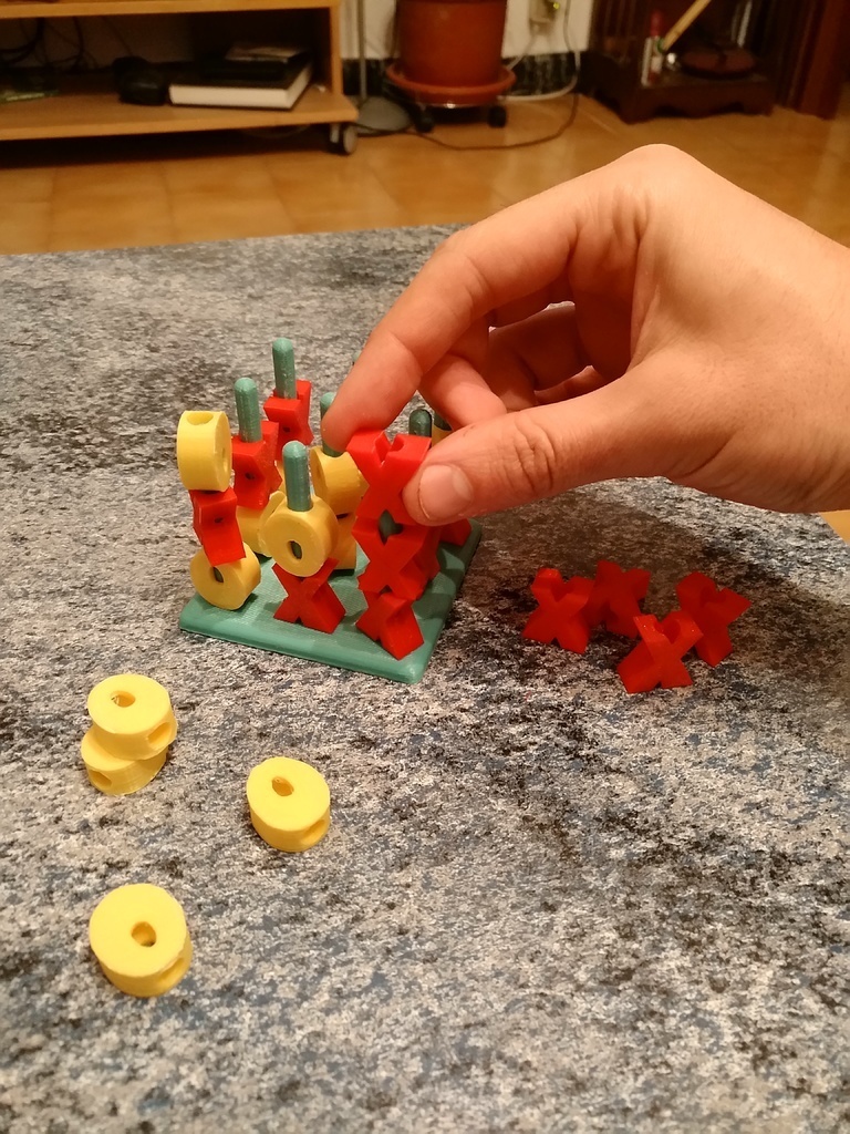 Free 3D file Tic-Tac-Toe 3D - 3 en raya 3D 🎲 ・3D print model to ...