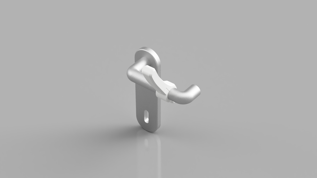 Free 3D file Door Handle Adapter (no touch, forearm) 🚪 ・3D printing ...