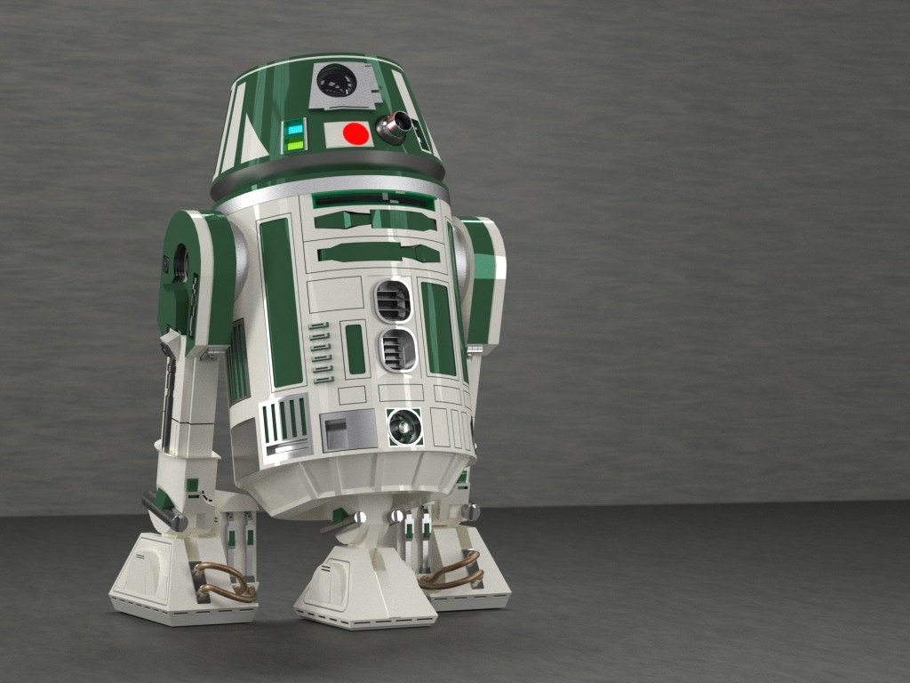🤖 R6C9 - Astromech droid (created in PARTsolutions)・Free 3D File for ・Cults