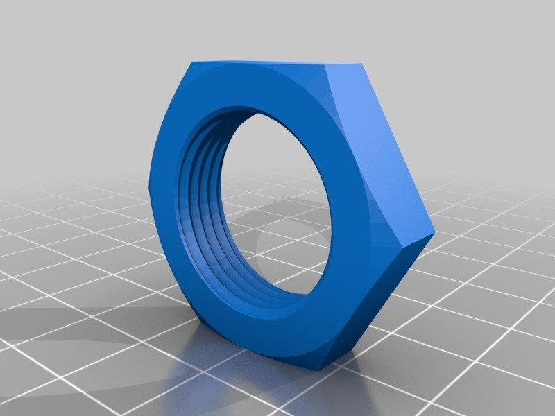 🔒 Lock Nut M created in PARTsolutions・Free 3D File for ・Cults