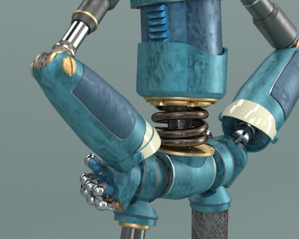 🤖 Robot Rodney created in PARTsolutions・Free 3D File for ・Cults