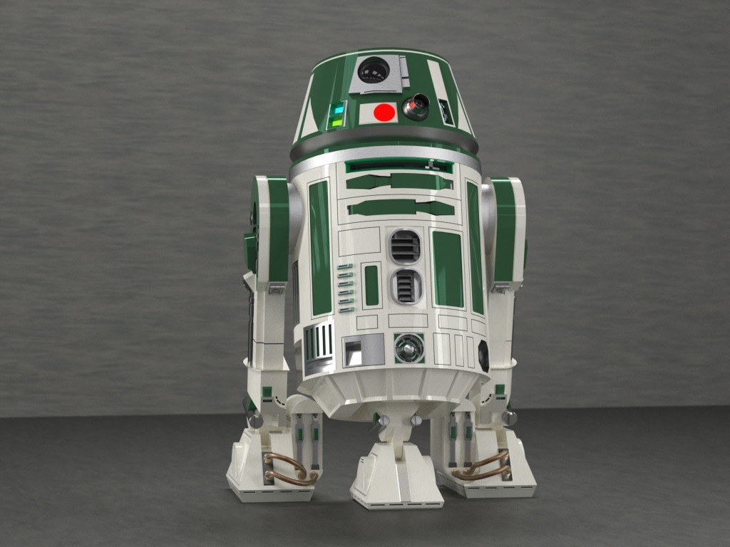 🤖 R6C9 - Astromech droid (created in PARTsolutions)・Free 3D File for ・Cults