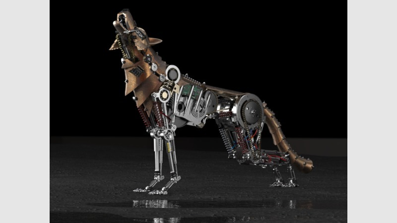 🐺 Wolf - mechanical・Free 3D File for ・Cults