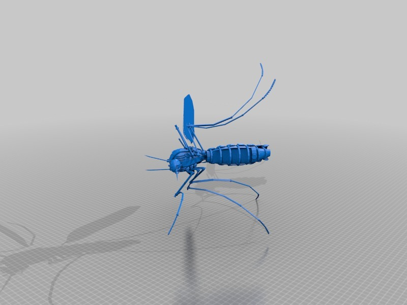 🦟 Mosquito - SteamPunk version・Free 3D File for ・Cults