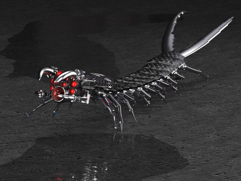 Free 3D file Centipede - mechanical 🐛・3D printer model to download・Cults