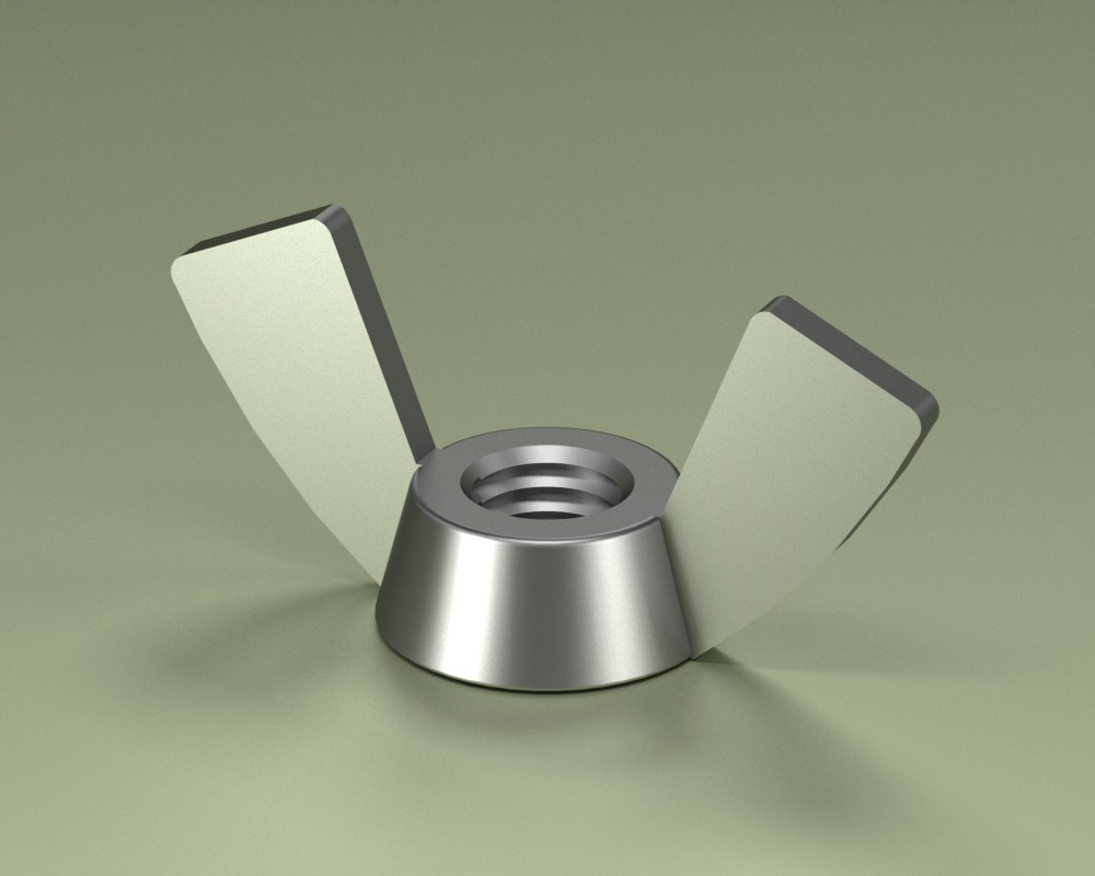 Archivo 3D gratis Wingnut M8 creado en PARTsolutions 💭 ・Plan de la ...