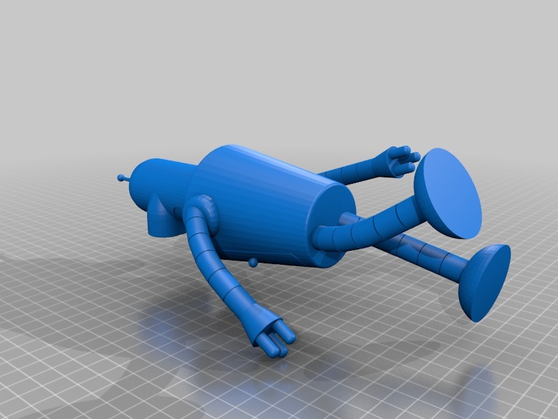Free 3D file Bender from Futurama (black version) 🤖 ・3D printer design ...