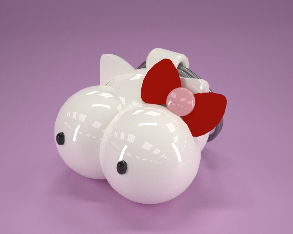 Free 3D file Hello Titty Keychain 👋・3D printing design to download・Cults
