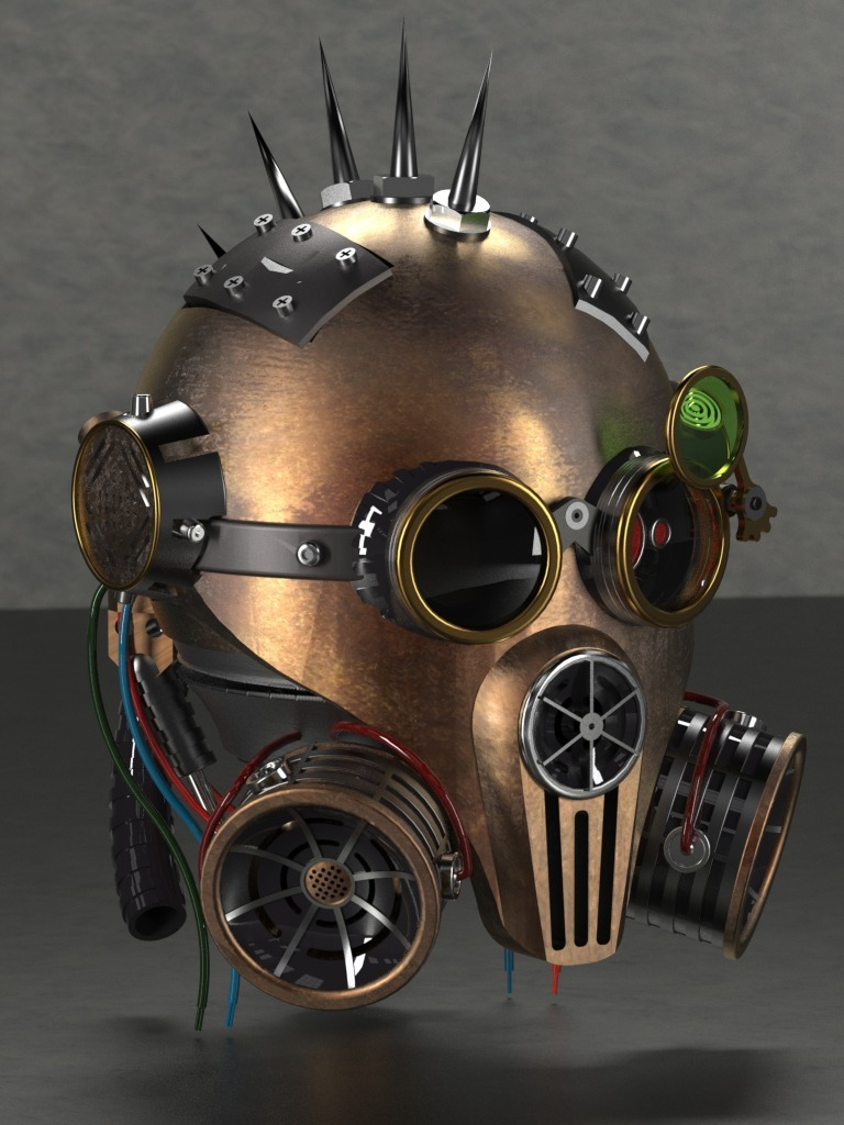 Free 3D file Steam Punk Head created in PARTsolutions 😤 ・Object to ...