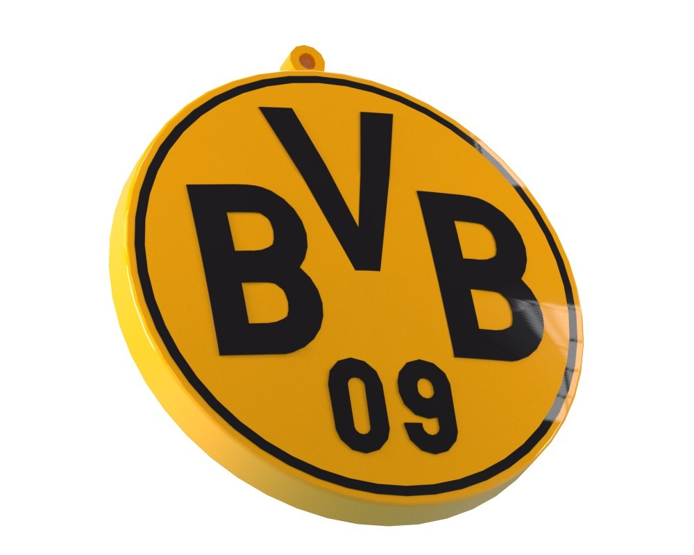 Free 3D file BVB BORUSIA Logo Keychain 🗝️・3D print model to download・Cults