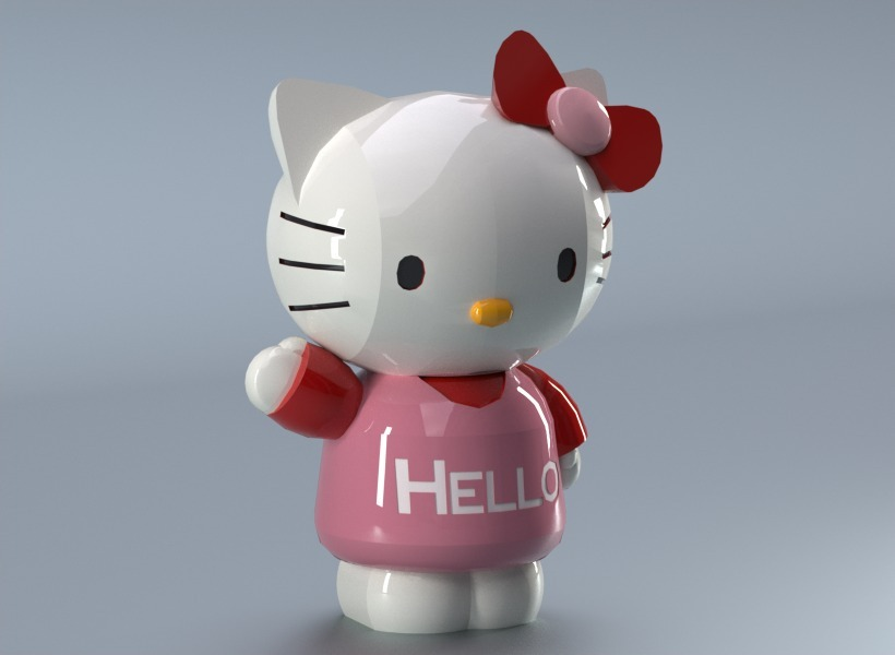 👋 Hello Kitty・Free 3D File for ・Cults