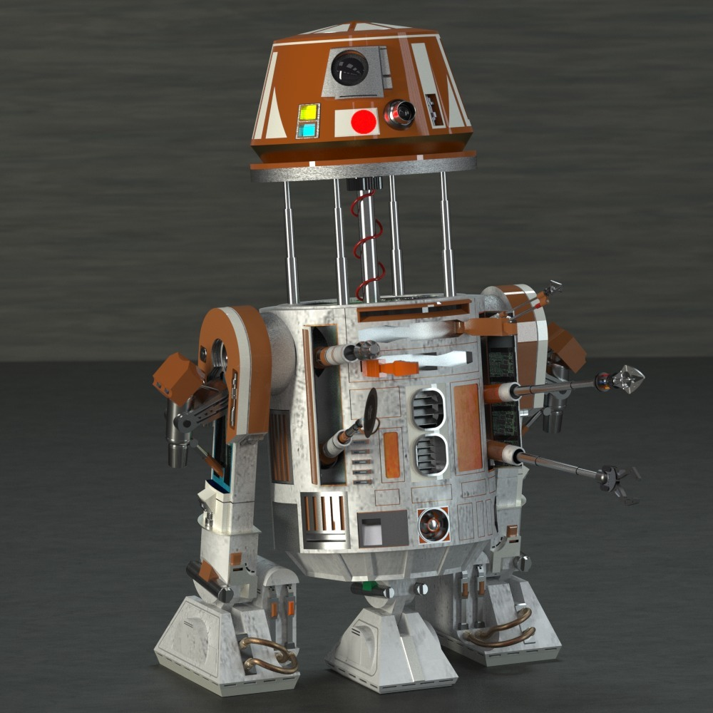 🤖 R6T6 with configurator・Free 3D File for ・Cults