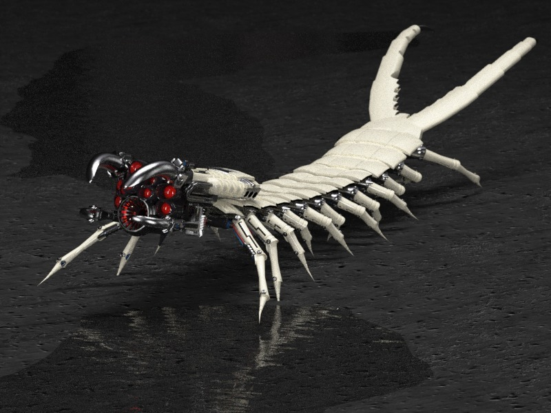 Free 3D file Centipede - mechanical 🐛・3D printer model to download・Cults