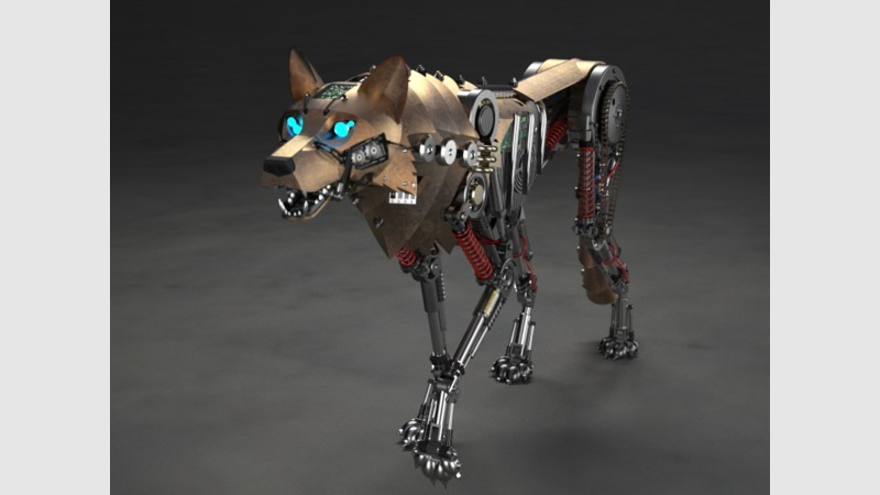 🐺 Wolf - mechanical・Free 3D File for ・Cults