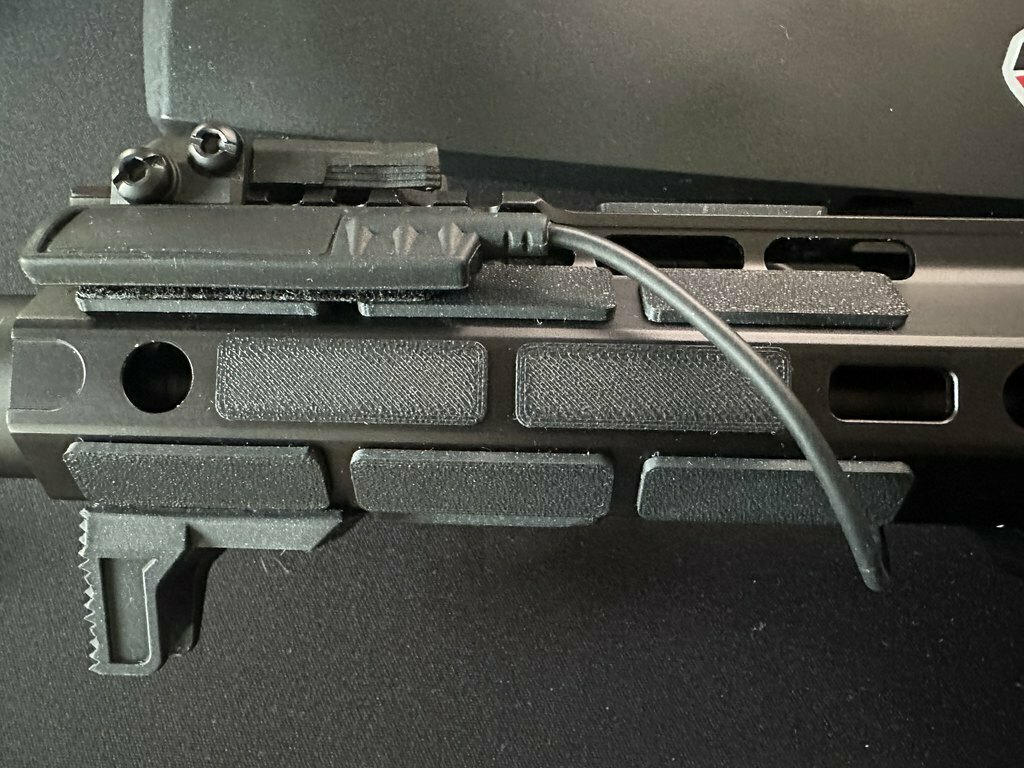 🔫 M-LOK Snap-on Cover Plate・Free 3D File for ・Cults